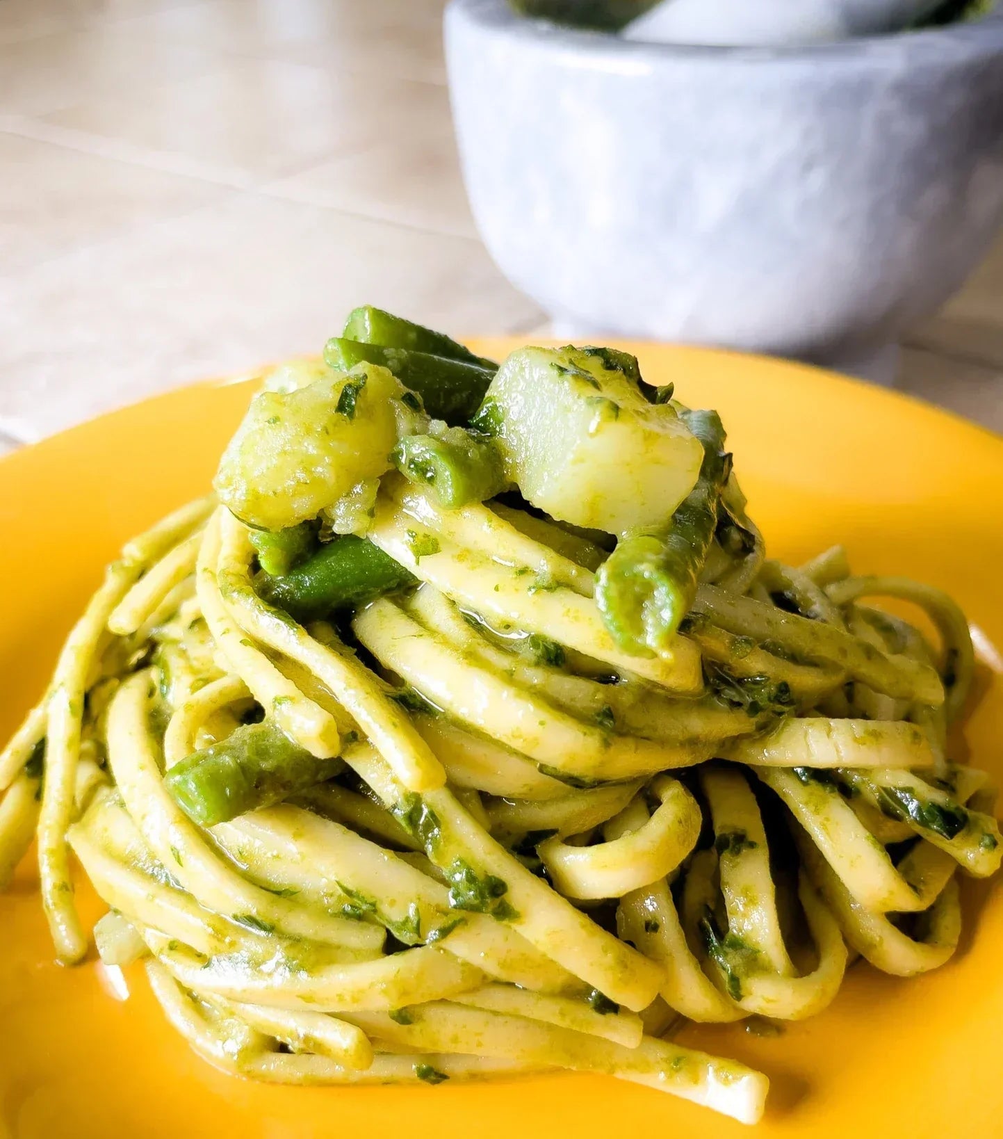 Trenette al Pesto | Authentic Italian Pesto Recipe – Pasta Grammar